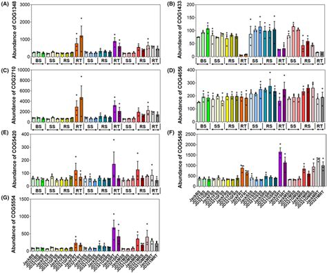 the relative abundances of cog function classification were directly
