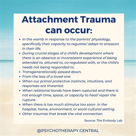 Attachment Trauma