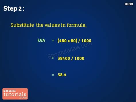 Transformer Kva Calculator
