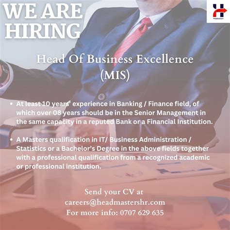 Headmastershr On Linkedin Hiringimmediately Hiringnow Hiringalerts Hiring Vacancies Jobs