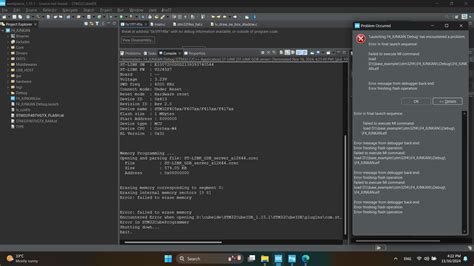 Solved Cannot Debug With Cubeide Error Failed To Erase Stmicroelectronics Community