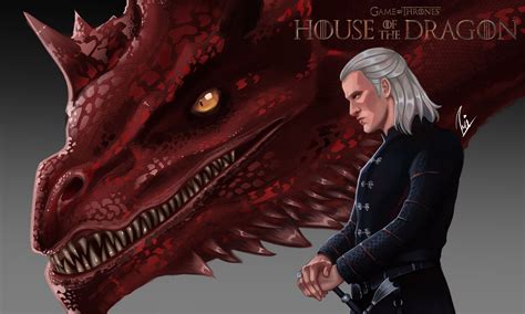 Artstation Prince Daemon Targaryen And Caraxes Fanart