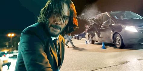 John Wick 4 Bts Stunt Video Shows Keanu Reeves Double Getting Thrown