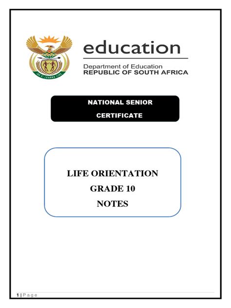 Life Orientation Grade 10 Notes Pdf Discrimination Taxes