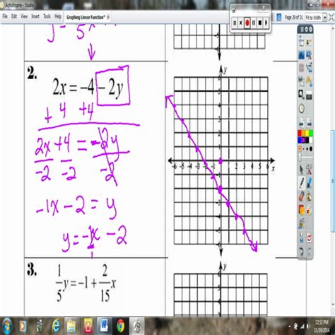 lesson 7 graphing lines from any equation