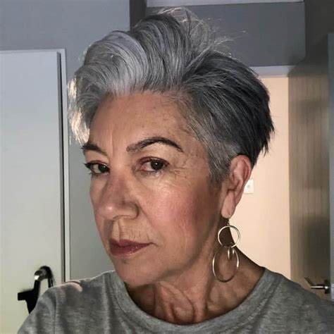 Chic Grey Hairstyles Ideal For Over Women Hairstylecamp
