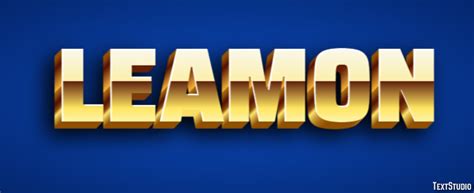 Leamon Text Effect And Logo Design Name