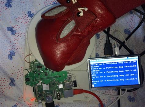 raspberry pi force gauge and weight scale using hexabitz