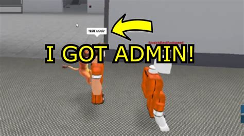 I Got Admin Commands In Roblox Prison Life Roblox Youtube