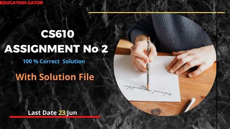 cs610 assignment no 2 solution spring 2022 cs610 assignment no 2