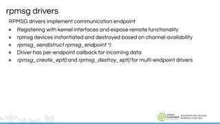 LAS TR Remoteproc Rpmsg Development PPT