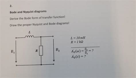 Solved 2 Bode And Nyquist Diagrams Derive The Bode Form Of Solved 2 Bode And Nyquist Diagrams Derive The Bode Form Of