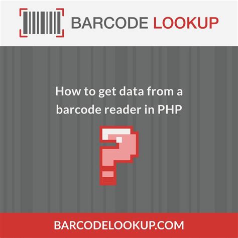 How To Read Barcode Data With Php Barcode Lookup Posted On The Topic