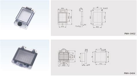 Pwh Waterproof Mcb Distribution Box Window Hood Ip68 Saipwell
