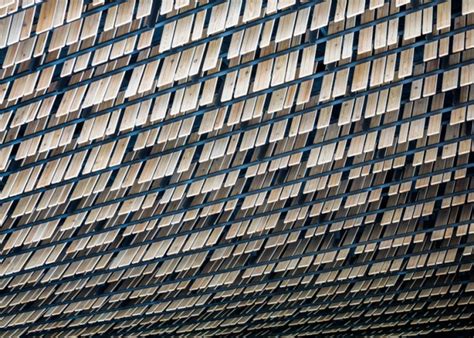 Kengo Kuma Creates Facade Of Wooden Strips For University