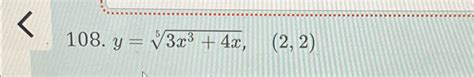 Solved Y3x34x522 ﻿ ﻿ Find The Slope Id The Graph If