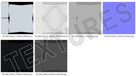 3d 벽면 원형 웨이브 세라믹 3d 모델 19 3ds Blend C4d Fbx Max Ma Lxo Obj Free3d