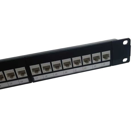 1RU 24 Port Cat 6 Universal Termination Patch Panel