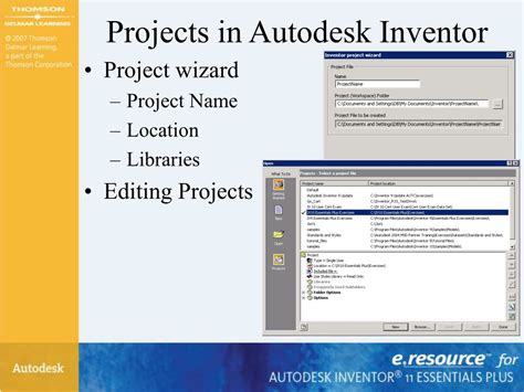 Ppt Autodesk Inventor 11 Essentials Getting Started And Project Setup