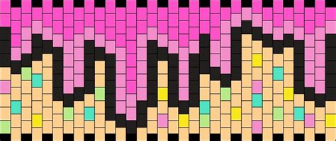 Pink Confetti Cake Pony Bead Patterns