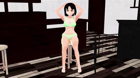 【mia】 Anime Girl Tried To Hide Her Body With A Tray But It Was