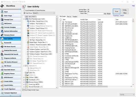 OSForensics Uncover Recent Activity On Your Computer