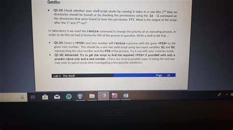 Help With A Shell Script Question Help Please