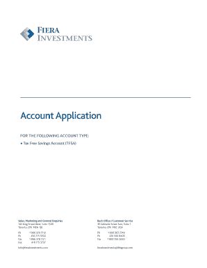 Fillable Online Tax Free Savings Account Direct Transfer Form Fax Email Print PdfFiller