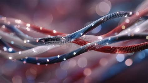 A Captivating Glimpse Into The Future Of Quantum Computing With Abstract Red And White Waves