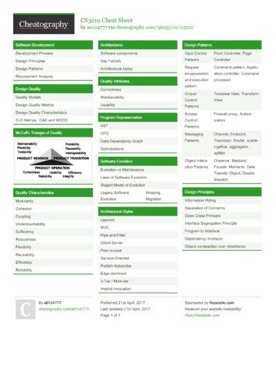 56 Engine Cheat Sheets Cheat Sheets For Every Occasion