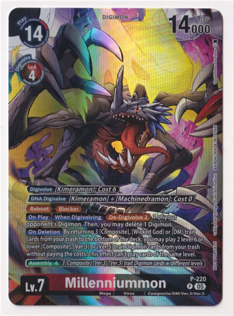 Millenniummon P 220 Time Stranger Digimon Card Game Single Card