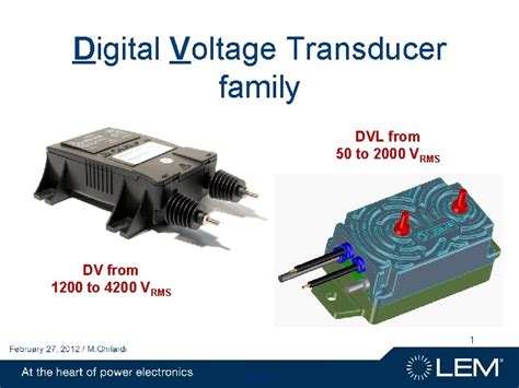 Digital Voltage Transducer Family DVL From 50 To
