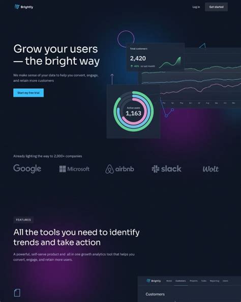 technology saas webflow template analytics app flowradar