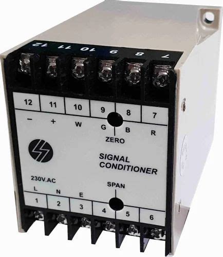 Single Phase Dinrail Plate Mounting Load Cell Signal Conditioner For