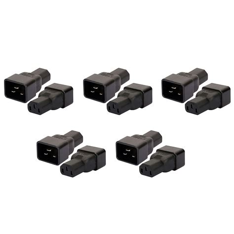 Iec Male C13 To Female C20 10a To 16a Adapter Pdu Ups Power [10pack