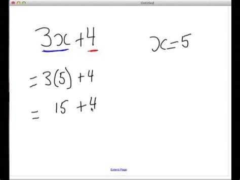 Solving Expressions Using Substitution Lessons Blendspace