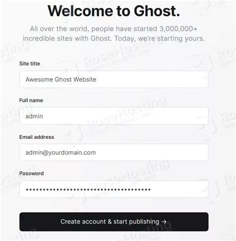 How To Install Ghost On Ubuntu 2204 Rosehosting