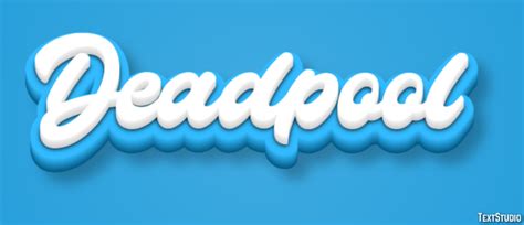 Deadpool Text Effect And Logo Design Brand