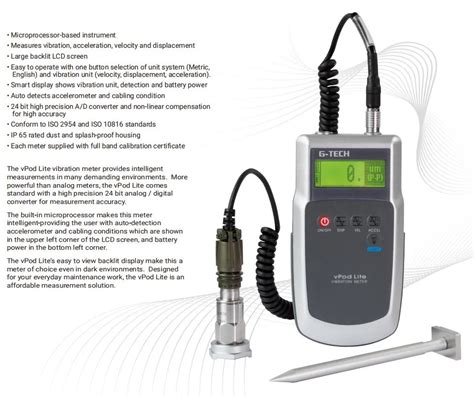 Portable Vibrometer Speed Measurement Vibration Detector For