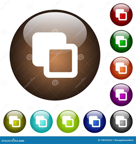 Subtract Shapes Color Glass Buttons Stock Vector Illustration Of Buttons Elements 198232564