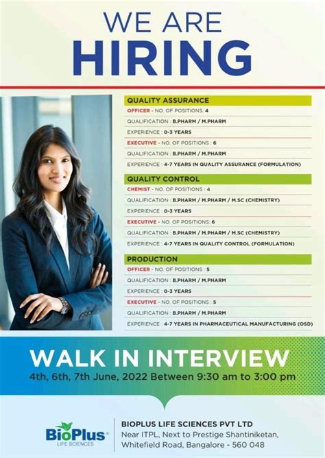 Lalit Kumar Singh On Linkedin Bioplus Life Sciences Walk In