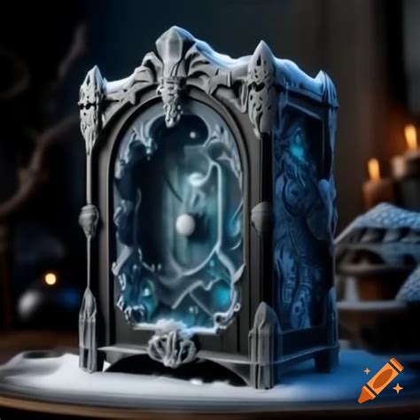 Gothic Inspired Pc Case With Winter Details Blending Spooky Elegance