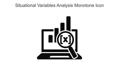 Situational Variables Analysis Monotone Icon In Powerpoint Pptx Png And Editable Eps Format PPT