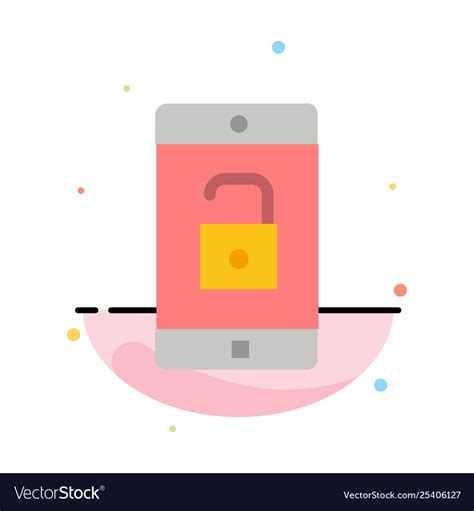 Application Mobile Unlock Royalty Free Vector Image