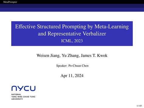 Effective Structured Prompting By Meta Learning And Representative