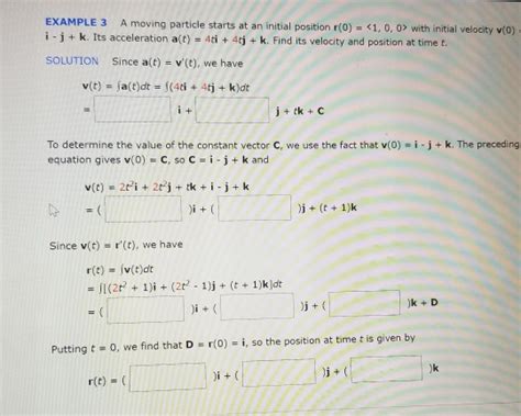 solved example 3 a moving particle starts at an initial