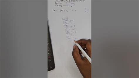 Decimal To Binary Conversion In Number System Decimal Number Binary