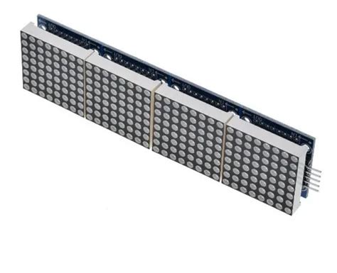 matriz led 8x8x4 max7219 color azul cuotas sin interés