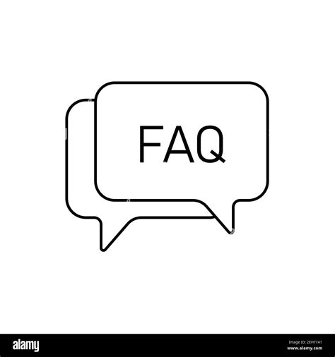 Questions Speech Bubble Icon Faq Chat Vector Symbol Stock Vector Image And Art Alamy