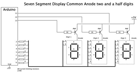 7 segment correctly connected displays arduino forum